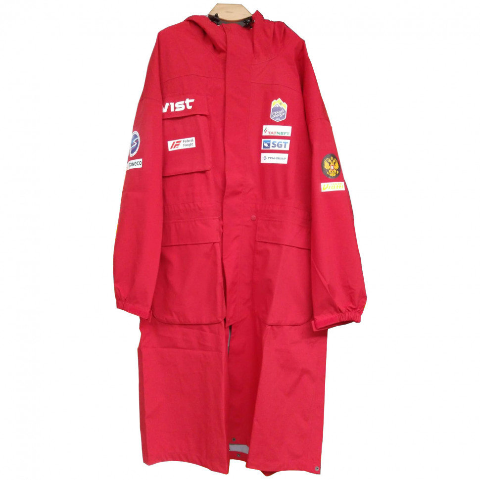 Плащ Vist Mass Aqua Raincoat Gender Neutral RUS SKI TEAM true red ...