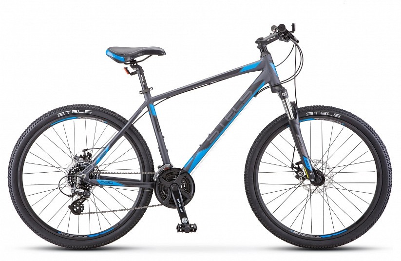 Велосипед Stels Navigator-630 MD 26" V020 anthracite/blue (2019) купить ...