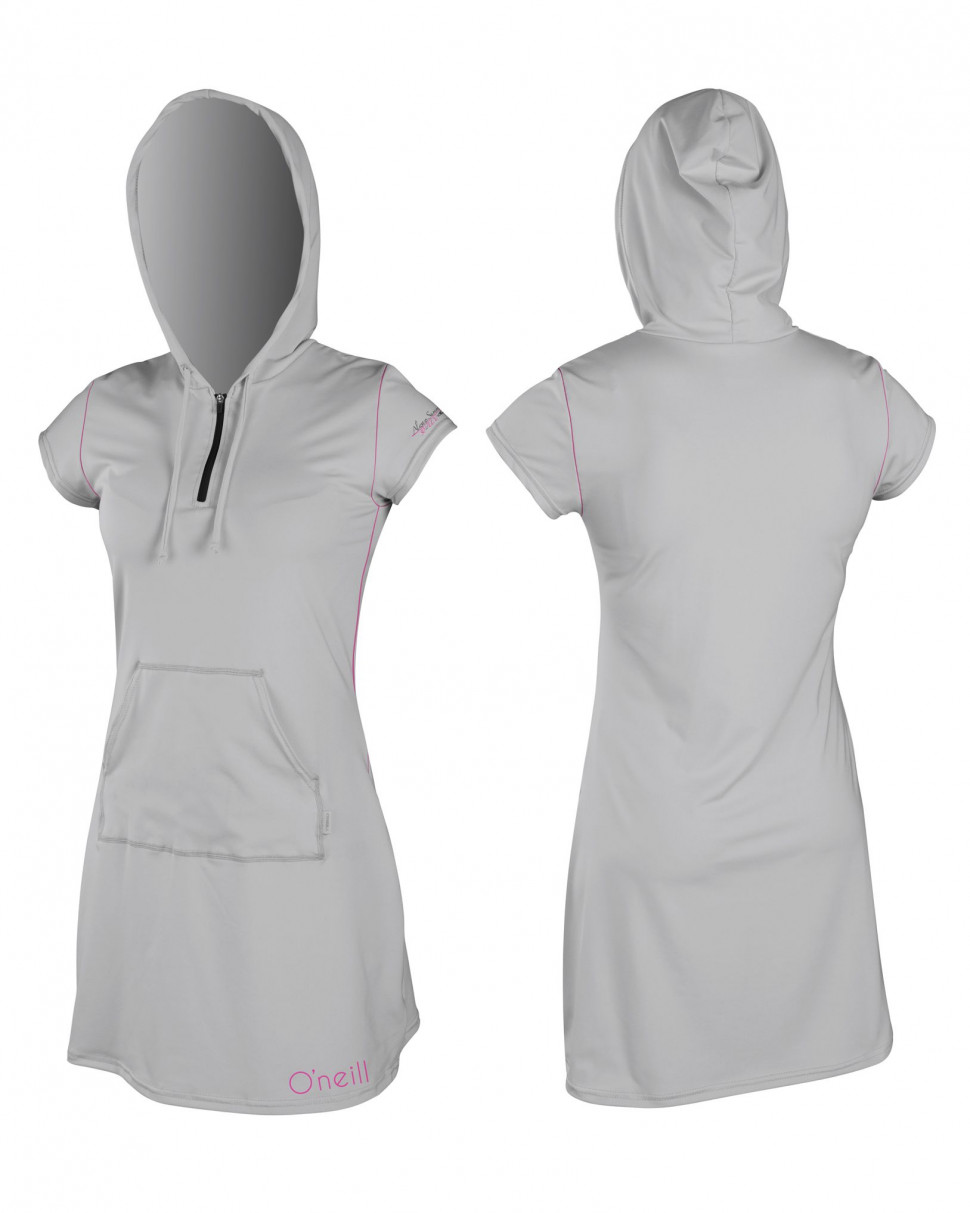 Гидромайка с капюшоном короткий рукав женская SKINS MINI-ZIP HOODED ...