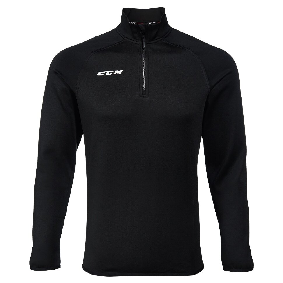 Джемпер CCM Locker Room 1/4 ZIP Sr Black купить со скидкой в интернет ...