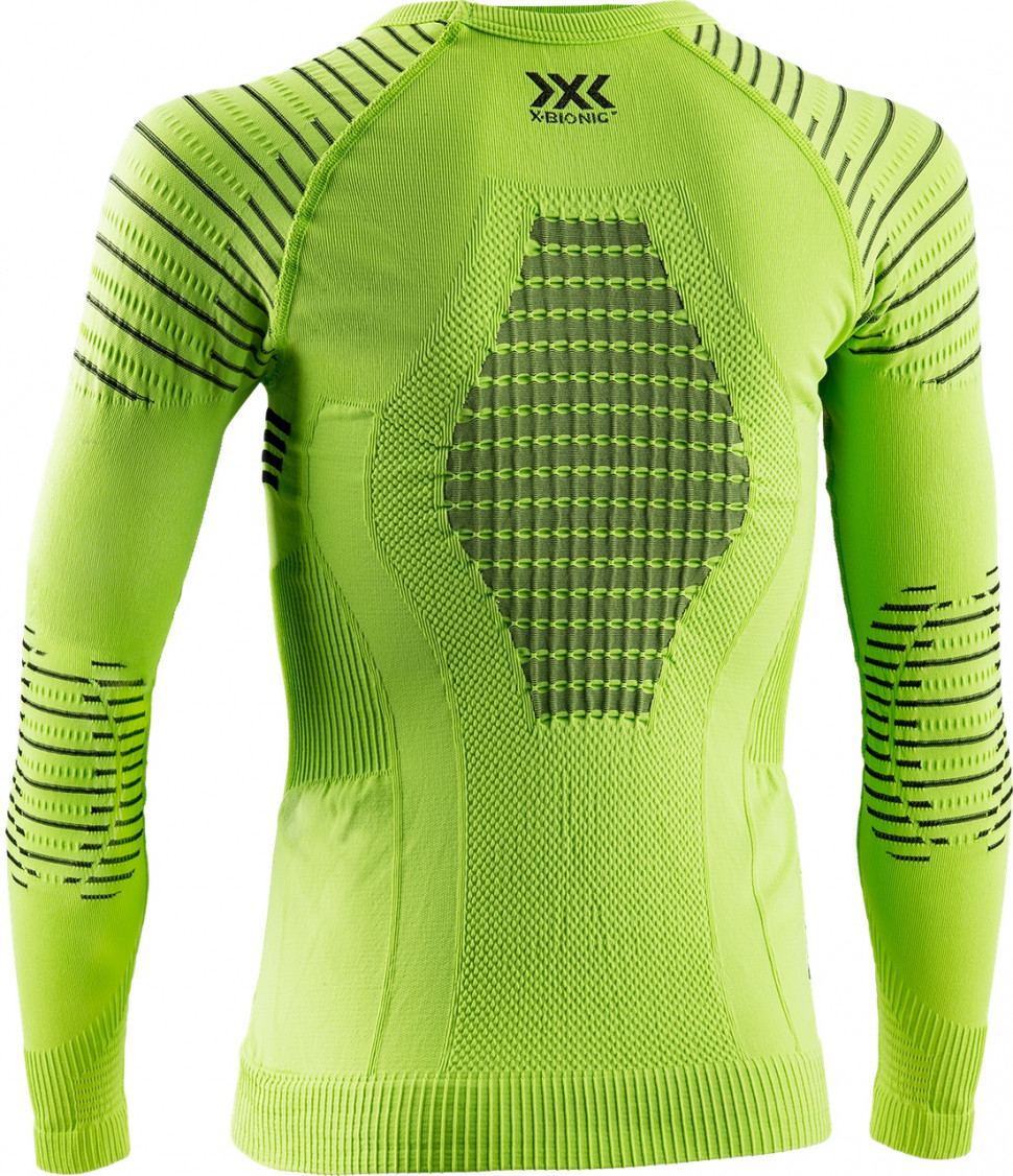 Футболка X-Bionic Invent 4.0 SHIRT ROUND NECK Lg Sl Green Lime/Black JR ...