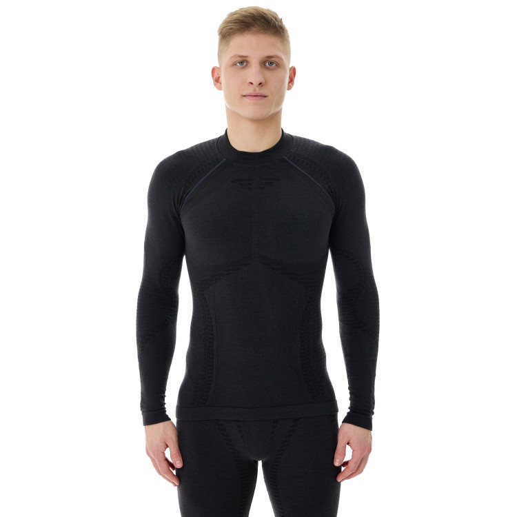 Футболка мужская с длинным рукавом Accapi Ergowool Long Sleeve Shirt Iron/Black купить со ...
