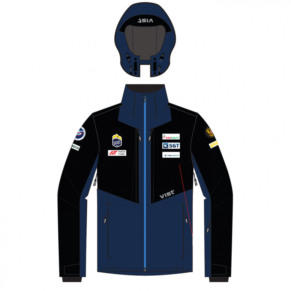 Куртка Vist Avalanche Insulated Ski Jacket Man RUS SKI TEAM navy-black ...