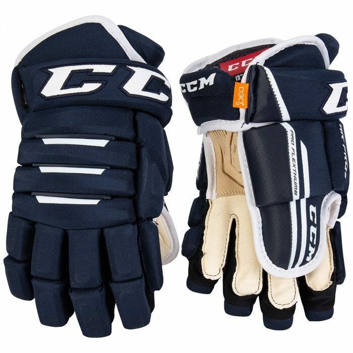 Перчатки CCM Tacks 4R (Roll) Pro 2 SR navy/navy купить со скидкой в ...