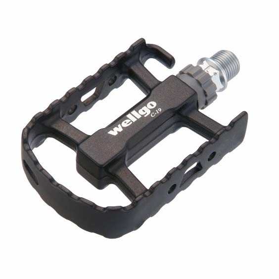 Педали WELLGO LU-C19, ATB/MTB алюминий, ось CrMo, 9/16", промподшипники купить со скидкой в ...