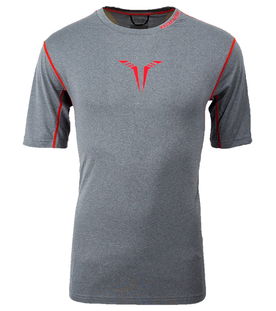 Термо-верх с коротким рукавом Bauer S17 CORE SS HYBRID TOP - YTH - GRY ...